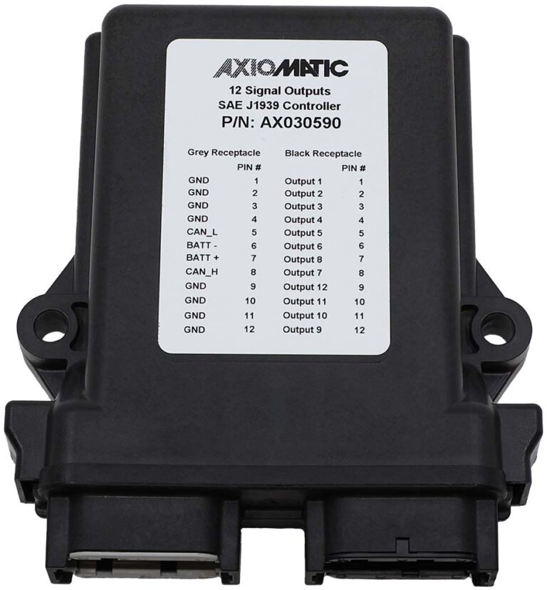 Axiomatic Releases a Rugged 12 Signal Outputs CAN Controller (SAE J1939 ...