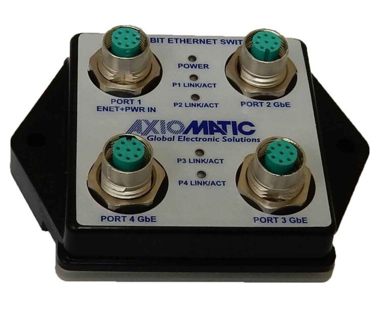 Axiomatic releases a compact IP67-rated 4 Port Gigabit Ethernet Switch ...