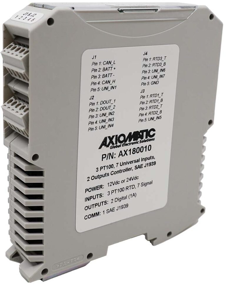 Axiomatic releases three I/O controllers with DIN rail mounting for machine control panel ...
